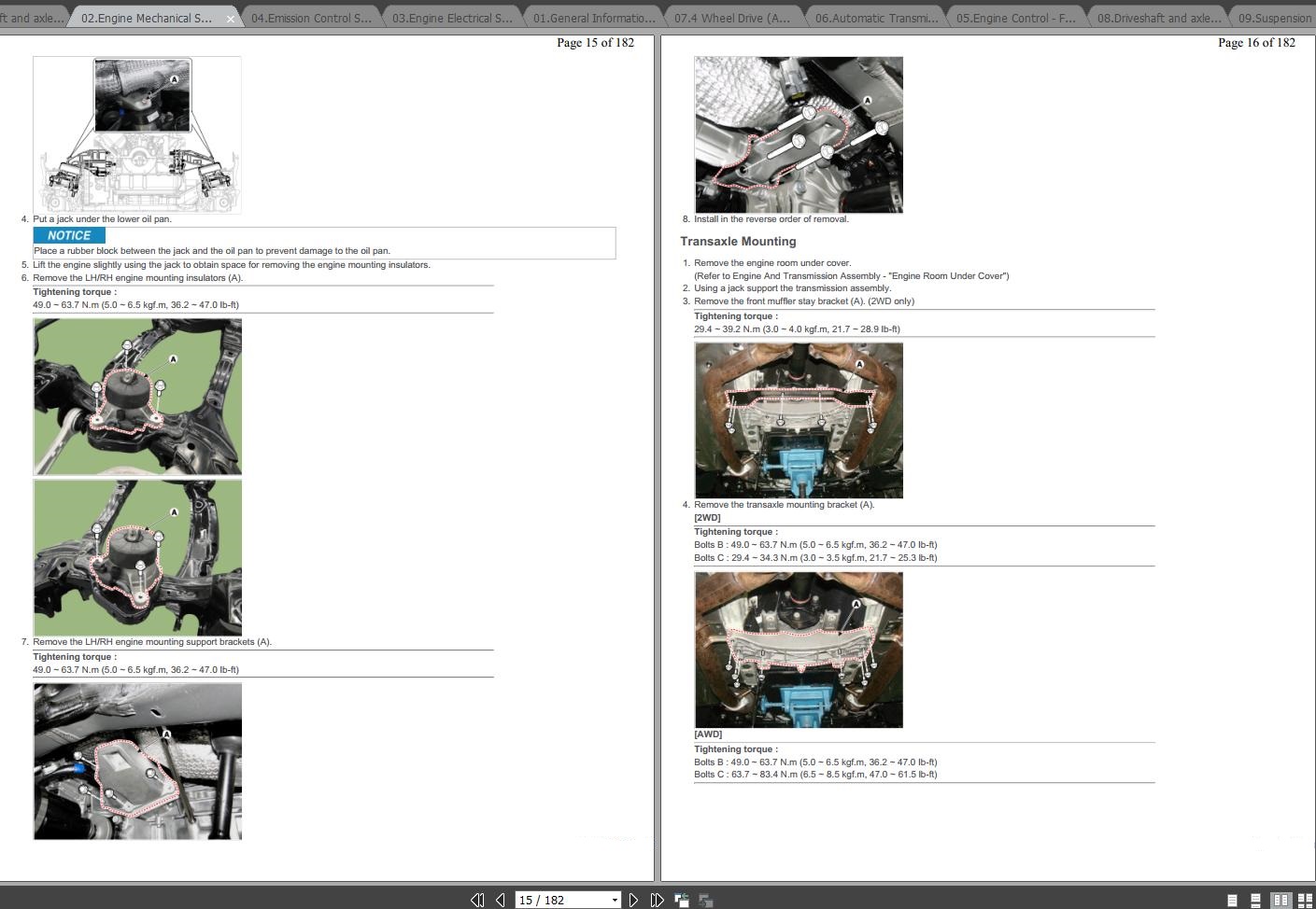 Hyundai Genesis 2009-2016 Workshop Manuals