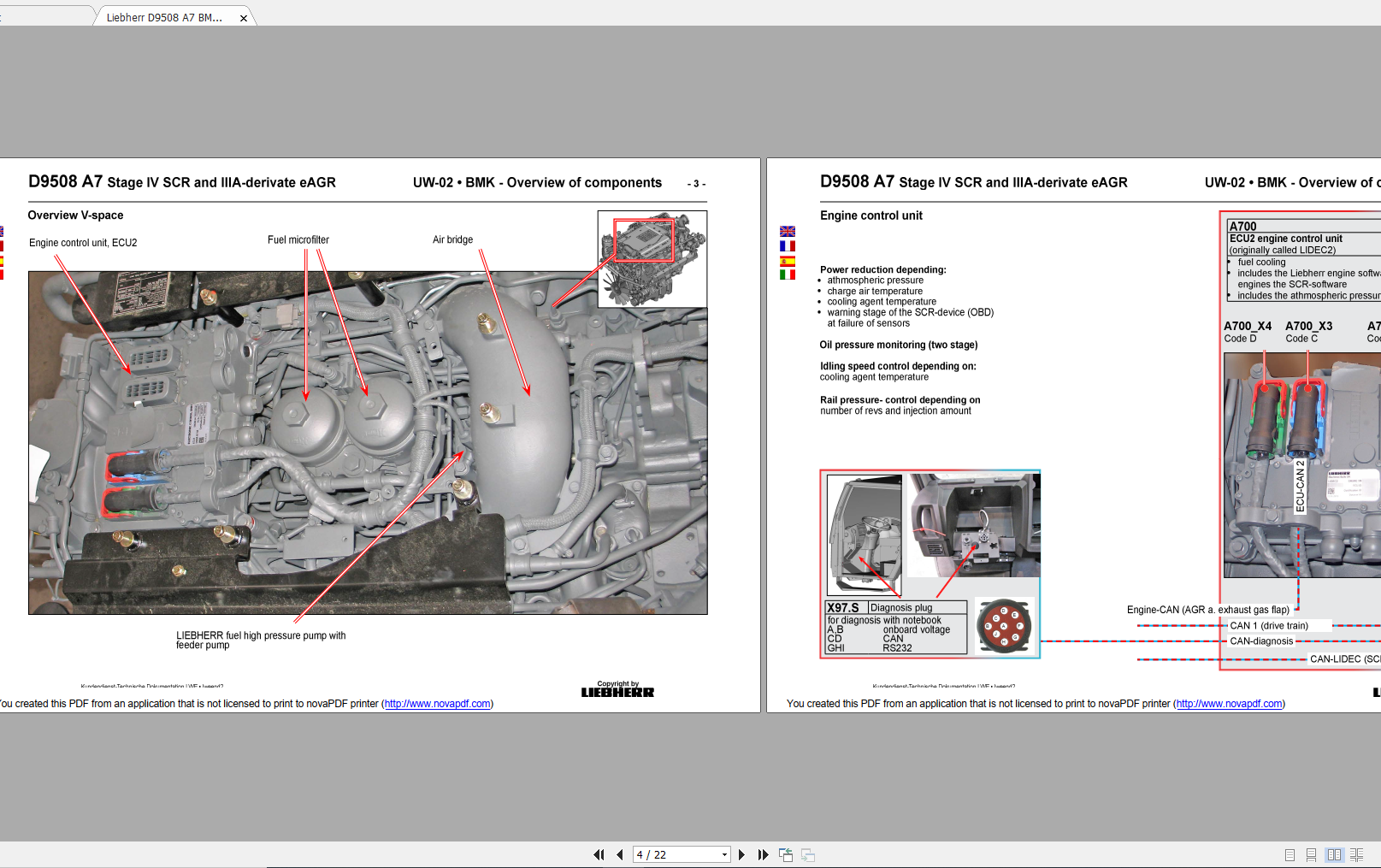 Liebherr Crane LR1750-2 Full Technical Infor Operating Manual Service ...