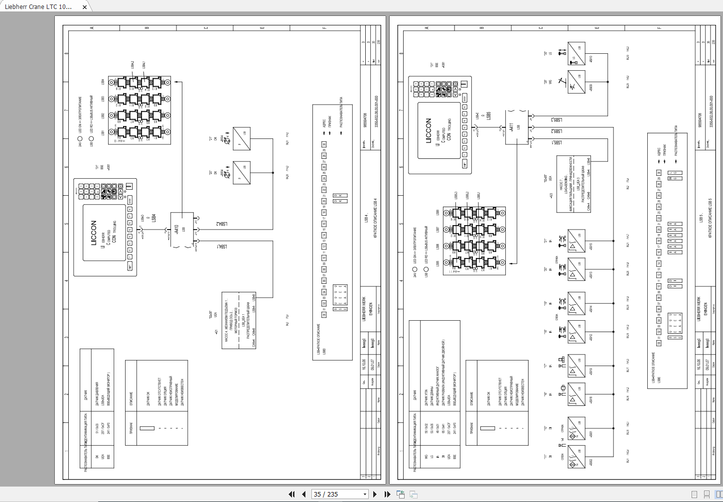 Liebherr Crane LTC 1055-3.1 Full Service Information LICCON PDF How To ...