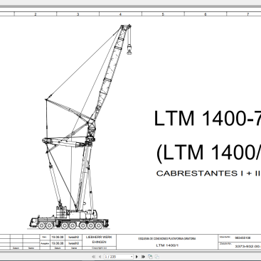 Liebherr Crane LTM1400-7.1 Schematics Electrical Diagram D9408