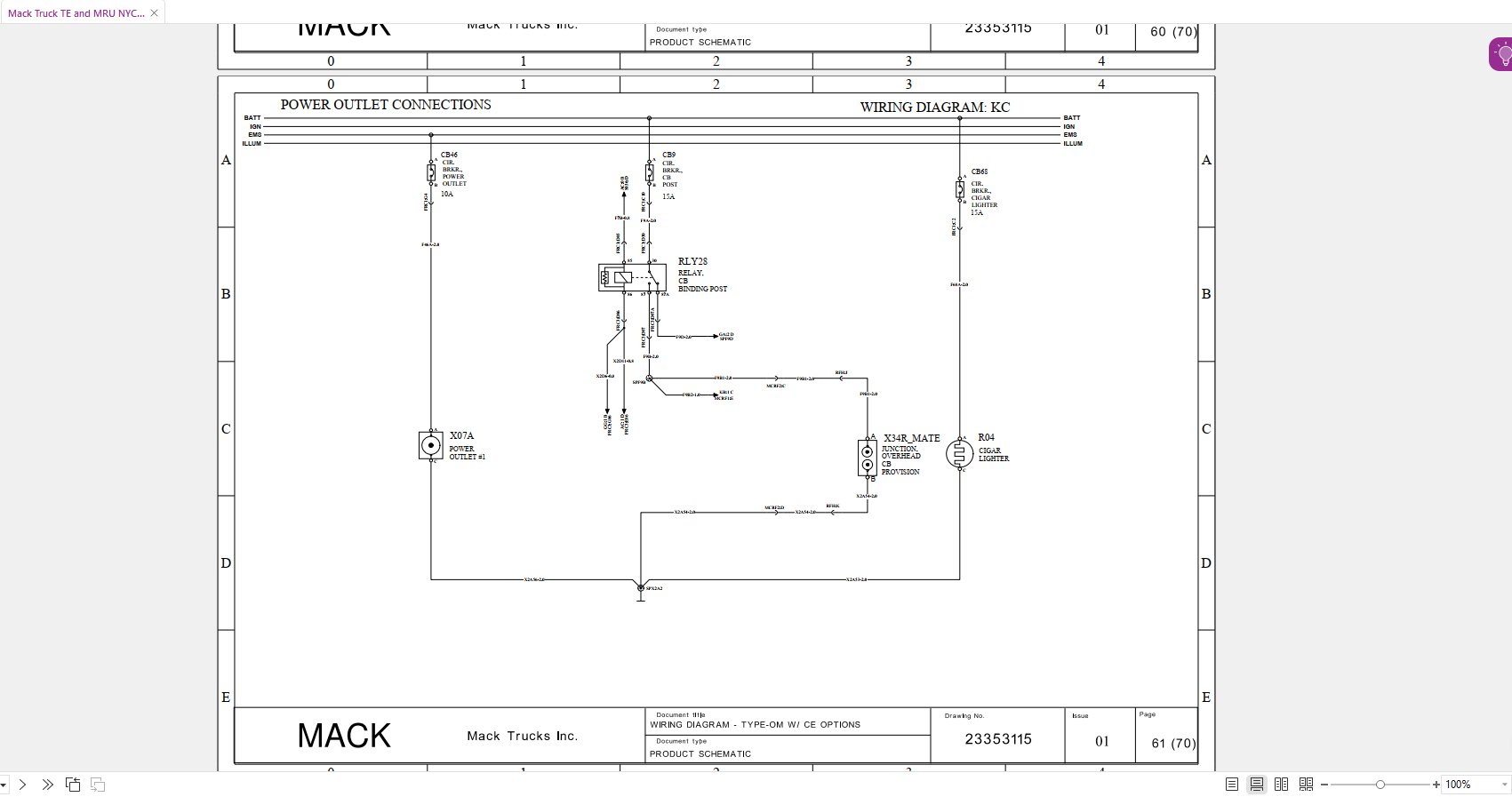 Mack Truck Service Manuals Operators Manual and Wiring Diagrams ...