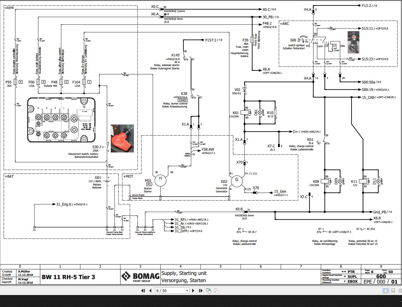 Bomag BW11RH-5 Tier 3 Wiring Diagram Function 600 2018 EN DE