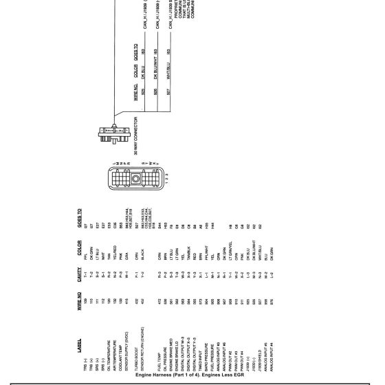 Detroit Diesel Truck Heavy Duty DDEC II Engine Control System Wiring ...