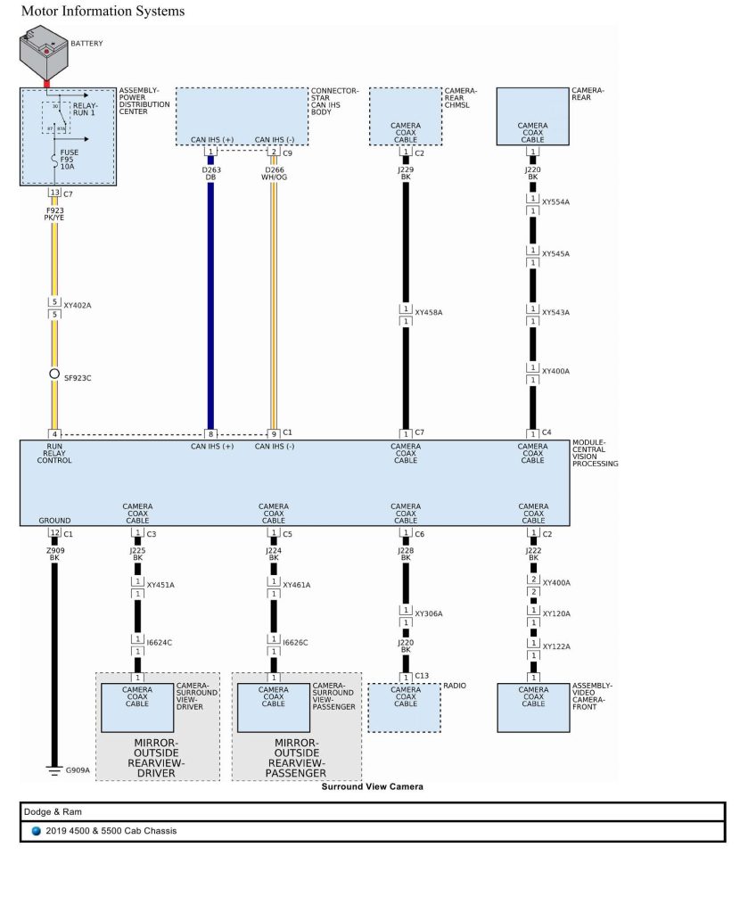 Dodge and Ram Truck 4500 and 5500 Cab Chassis Wiring Diagrams 2019