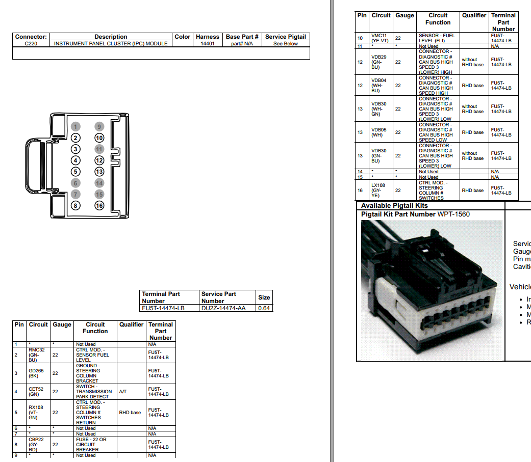 Ford Ecosport 2022 Electrical Wiring Diagram, Connector Viewer Pinout ...