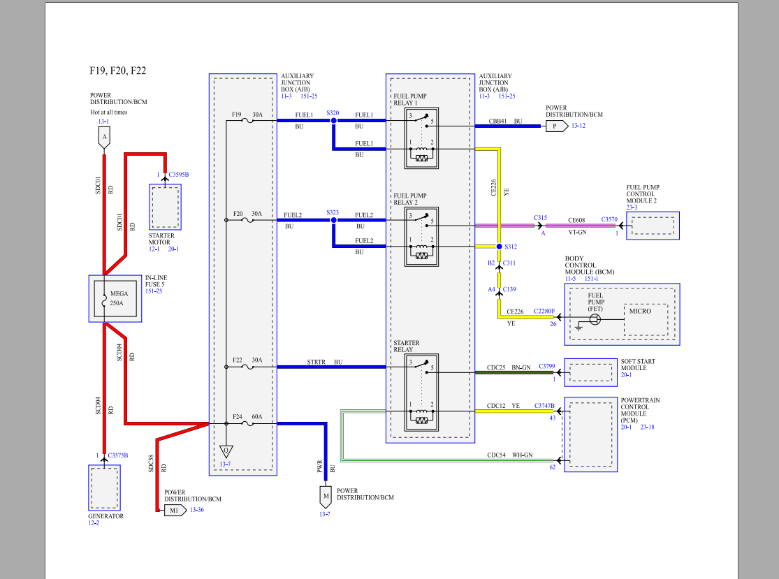 Ford GT 2022 Electrical Wiring Diagram Connector Viewer Pinout