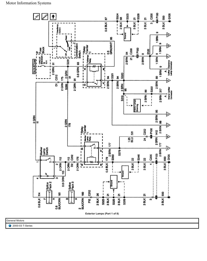 General Motors Truck T-Series Wiring Diagrams 2000 - 2003