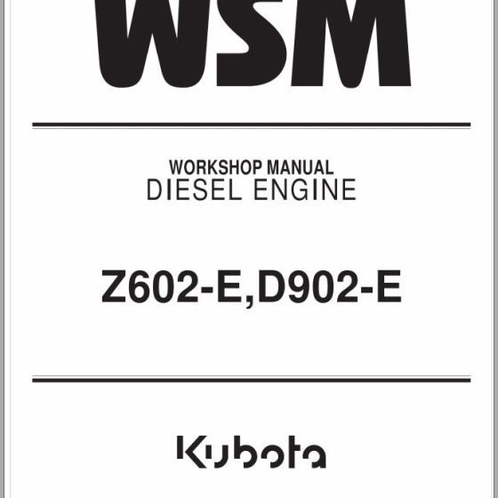 Kubota Diesel Engine V3800-TIEF4 V3800-TIEF4C V3800-TIEF4H Workshop Manual