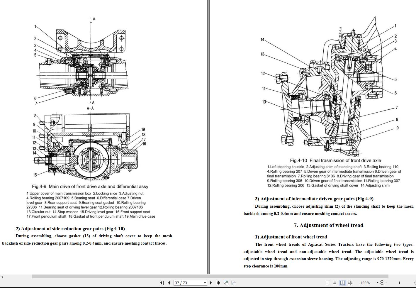 Mahindra Tractor JINMA-200 to JINMA-304A Operator Manual