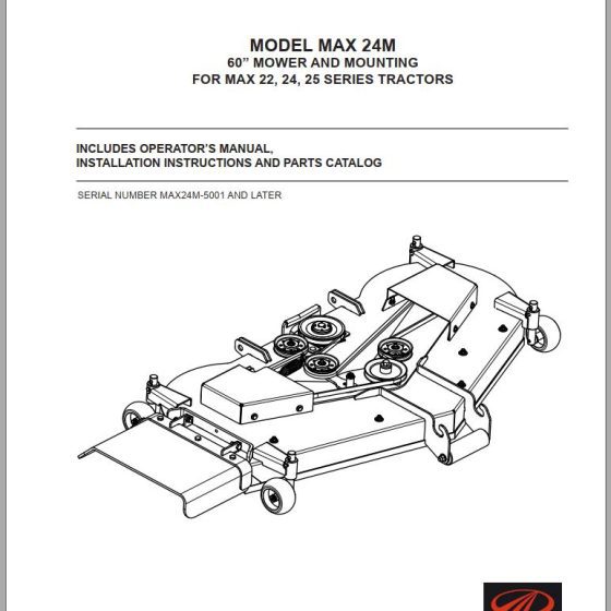 Mahindra Tractor Max 24 HST Operator Manual