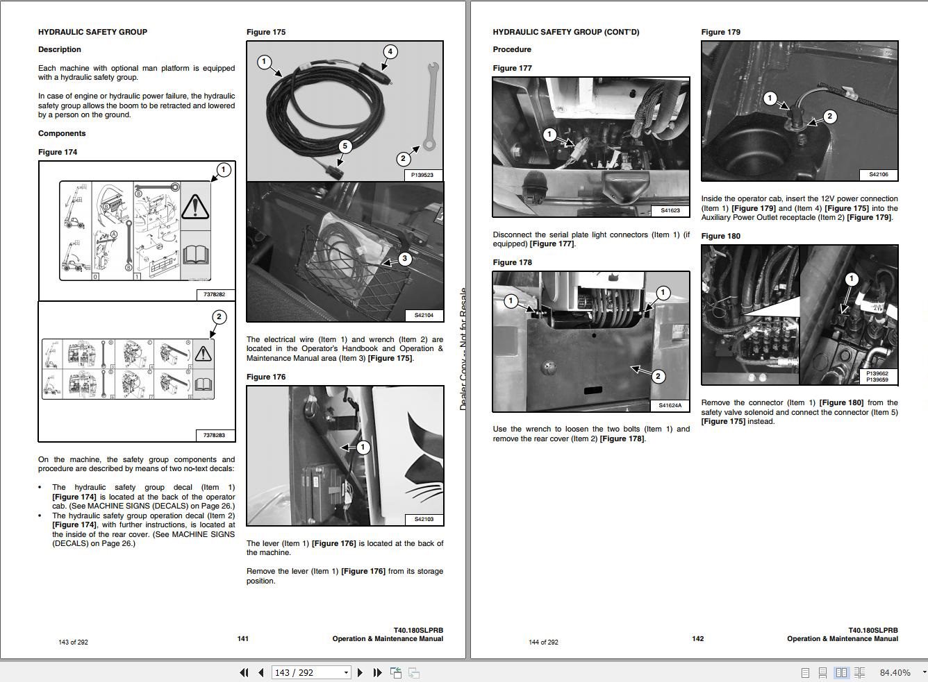 Bobcat Telescopic Handler T40180 Operation and Maintenance Manual ...