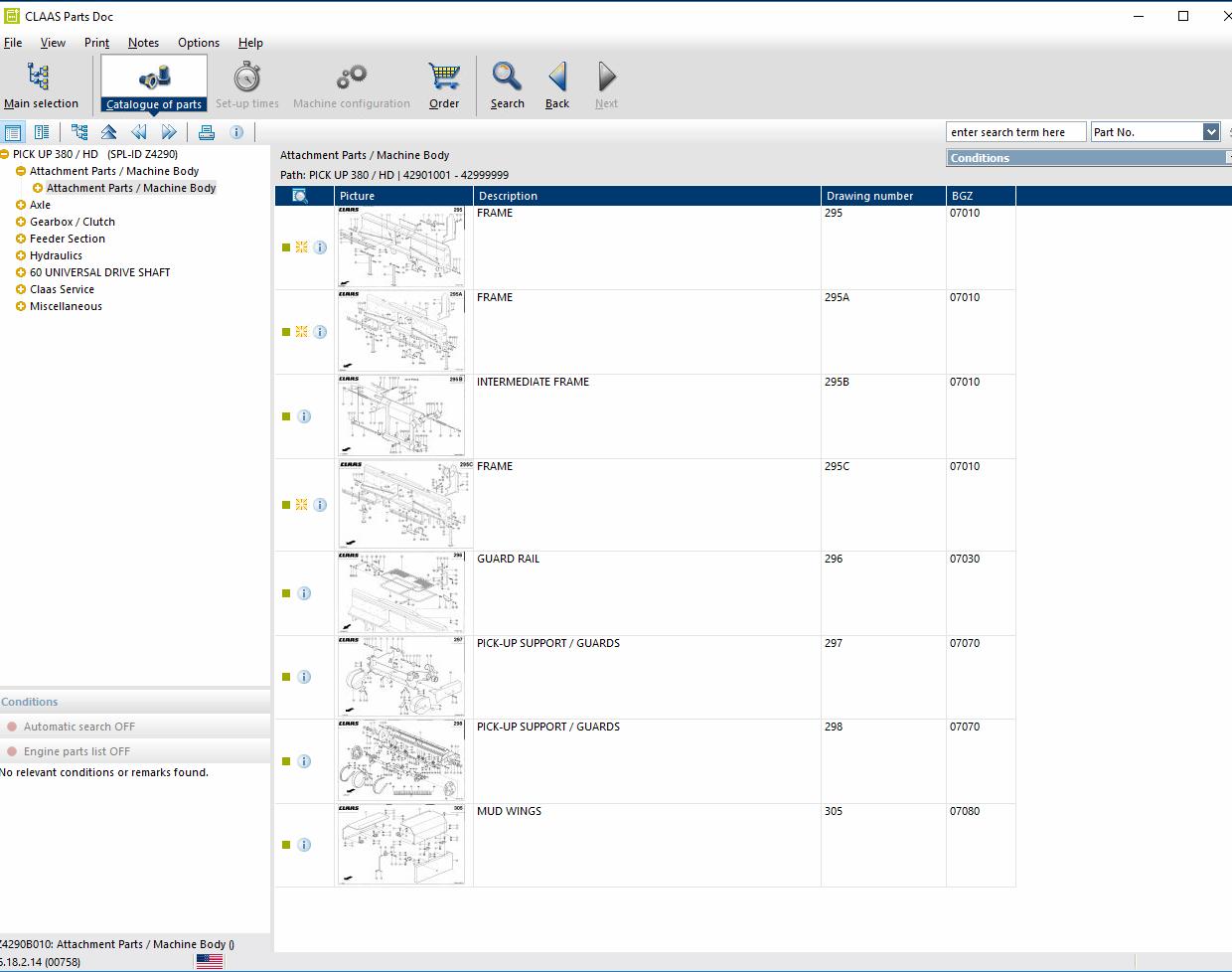 Claas Spare Parts Program Parts Doc 2.2 12.2022 758 EPC How To Install ...