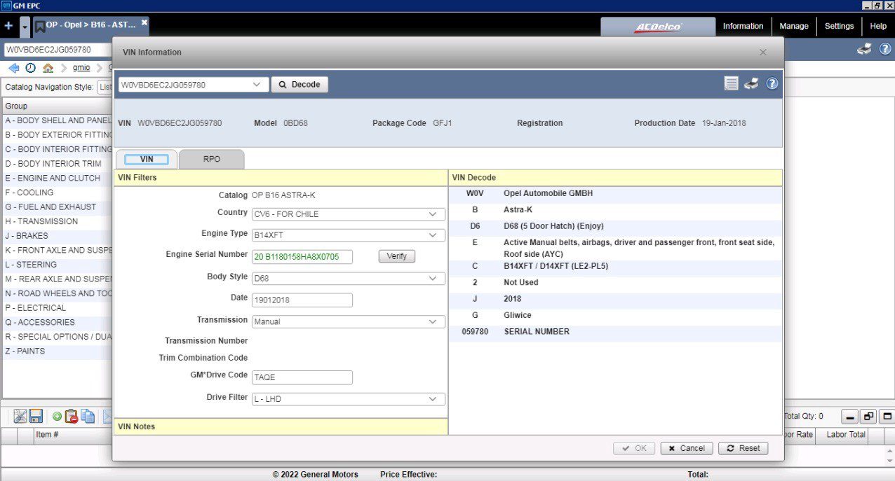 Vmware General Motors GMIO Spare Parts List Program EPC 10.2022 Download