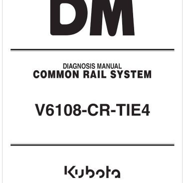 Kubota Common Rail System V3800-CR-TIE4 Diagnosis Manual