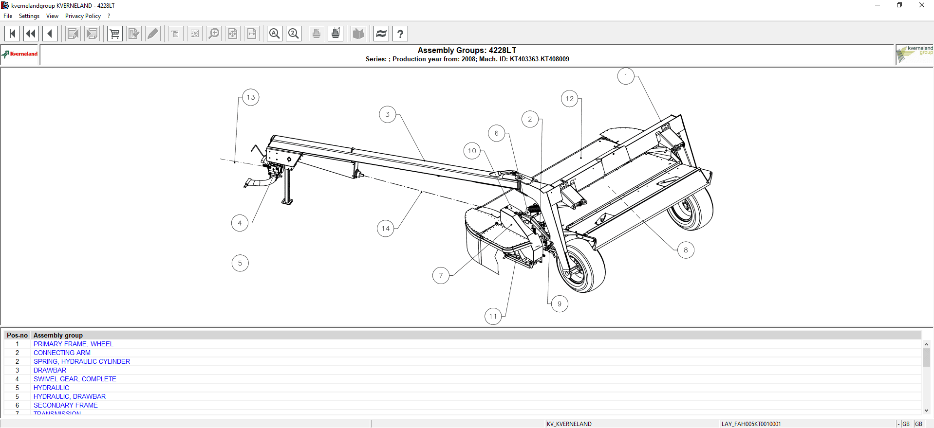 Kverneland Spare Parts List Agricultural Equipments Electronic How To ...