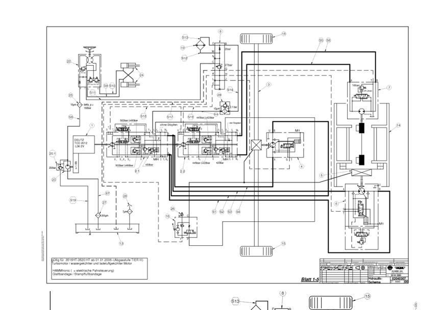 Hamm Electric Hydraulic Schematic Compactor Tandem Roller Collection