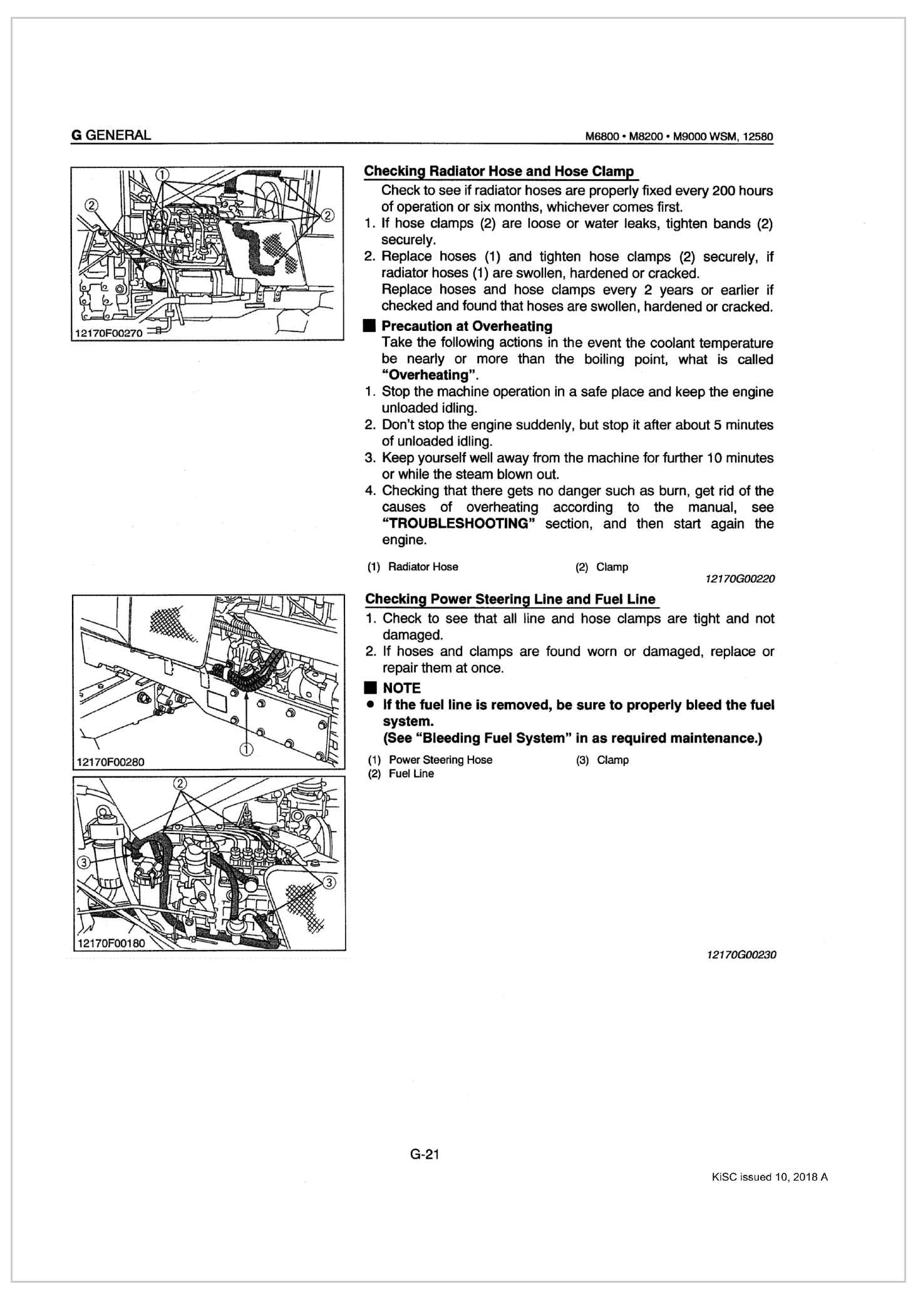 Kubota Tractor M6800 Workshop Manual