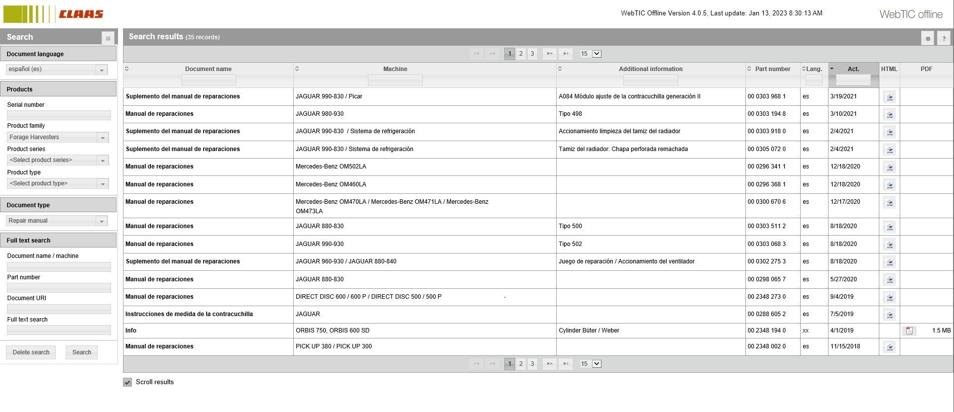 CLAAS Service Information WebTIC Offline ES 02.2023 How To Install ...