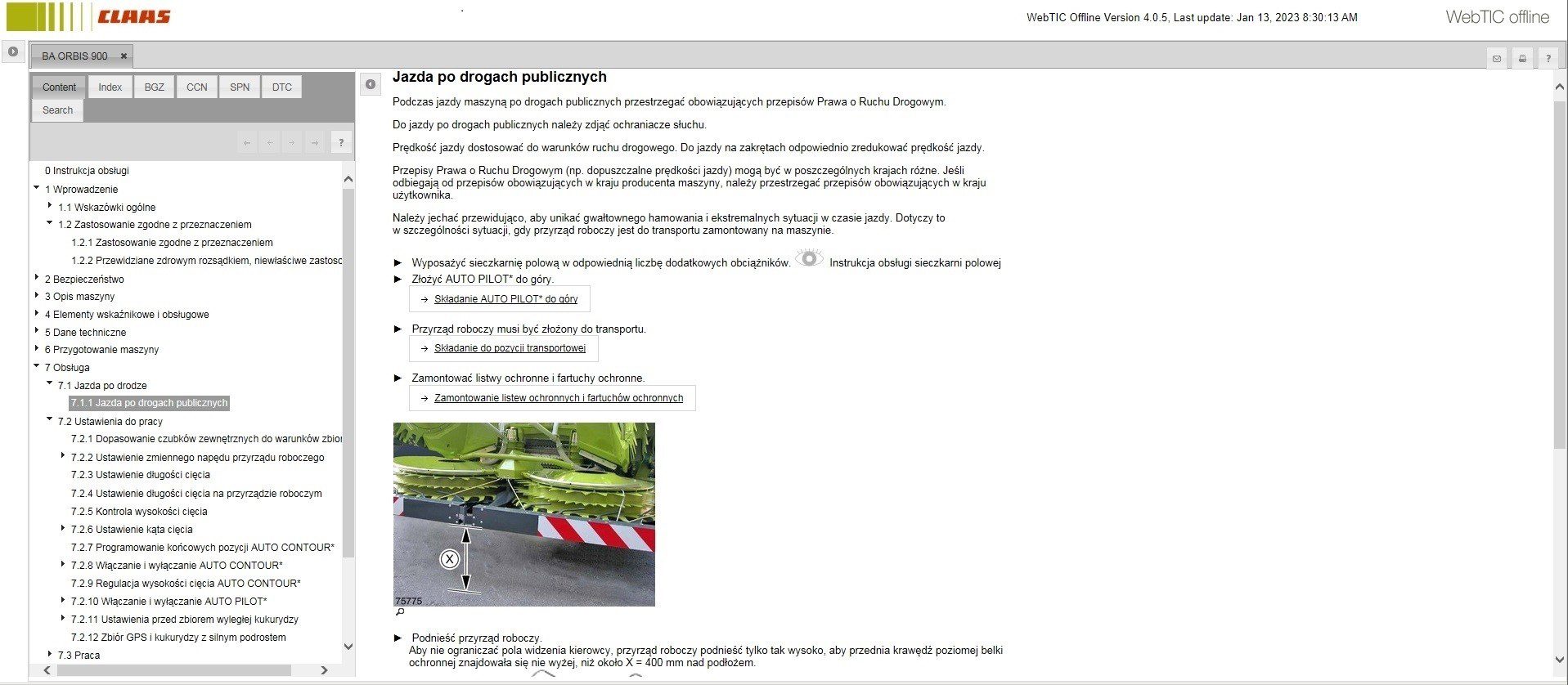 CLAAS Service Information WebTIC Offline PL Polski 02.2023 How To ...