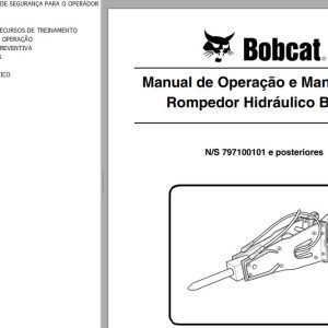 Bobcat Breaker HB280 to HB1180 Operation & Maintenance Manual 6904104 PT