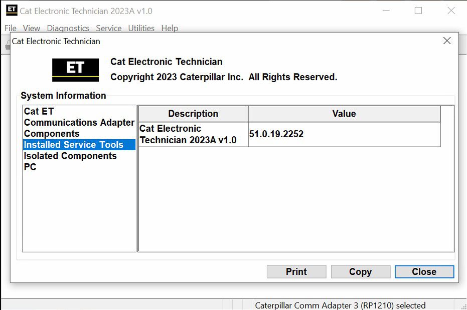 CAT Diagnostic Program ET 2023A Install By Remote For One PC How To ...