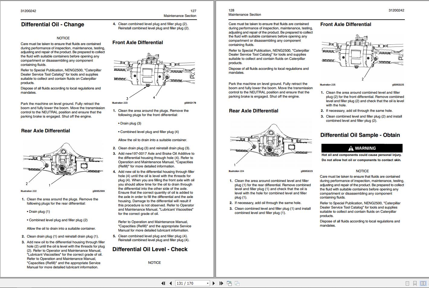 CAT Telehandler TH220B Operation And Maintenance Manual