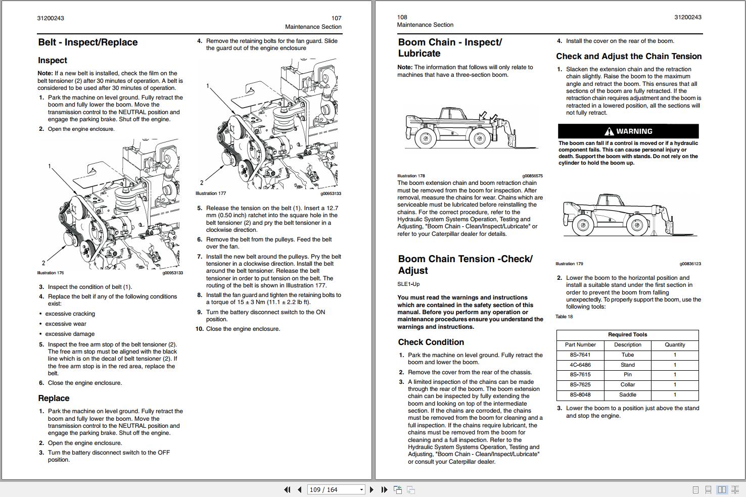 CAT Telehandler TH360B Operation And Maintenance Manual