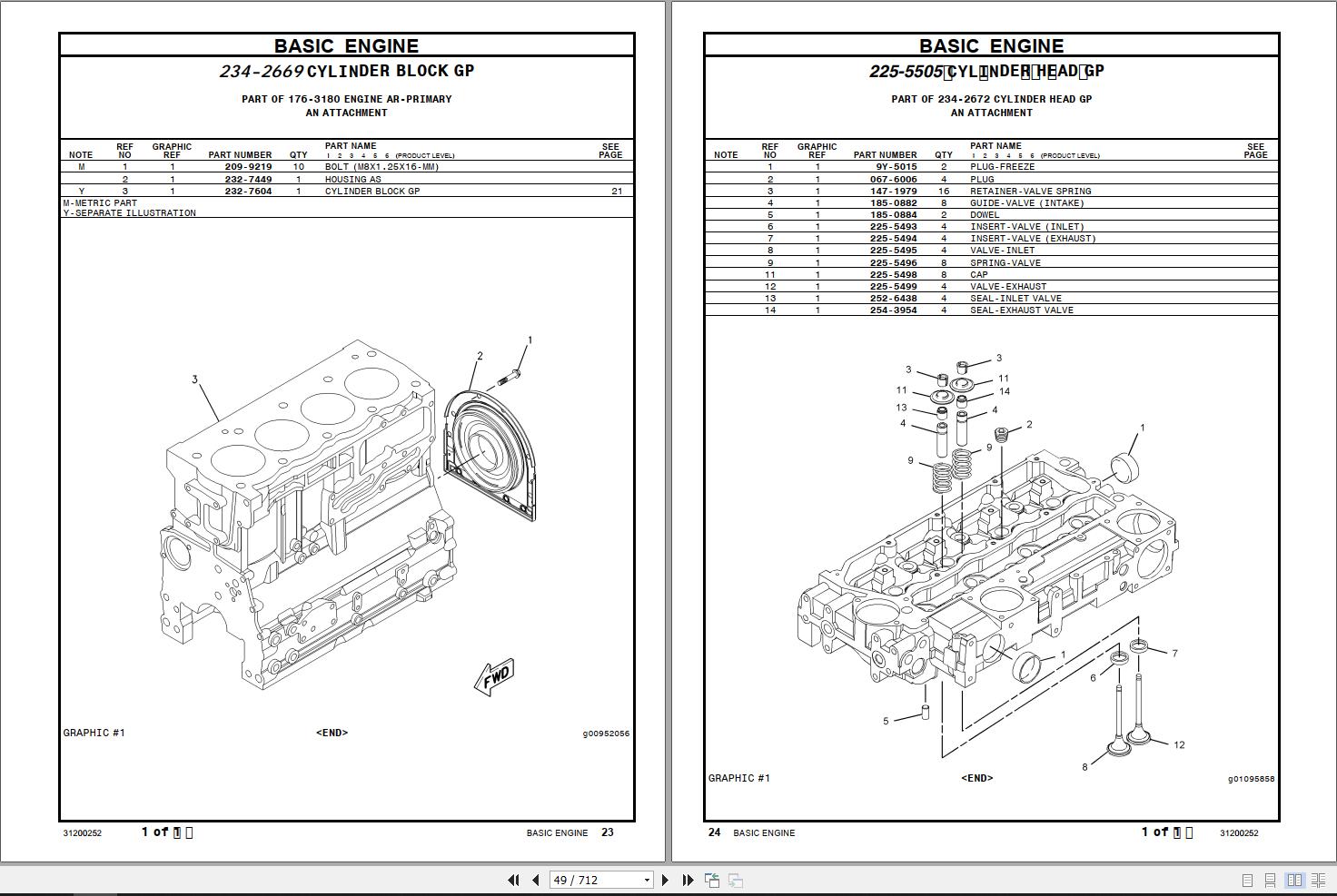 CAT Telehandler TH360B Parts Manual