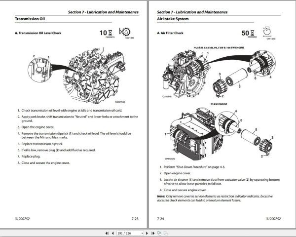 CAT Telehandler TH514C Operation And Maintenance Manual