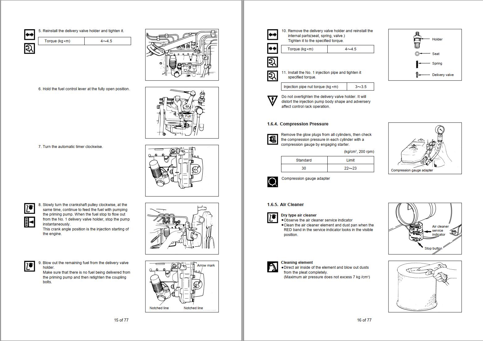 Daewoo Diesel Engine DB33 Service Manual SB2013E01