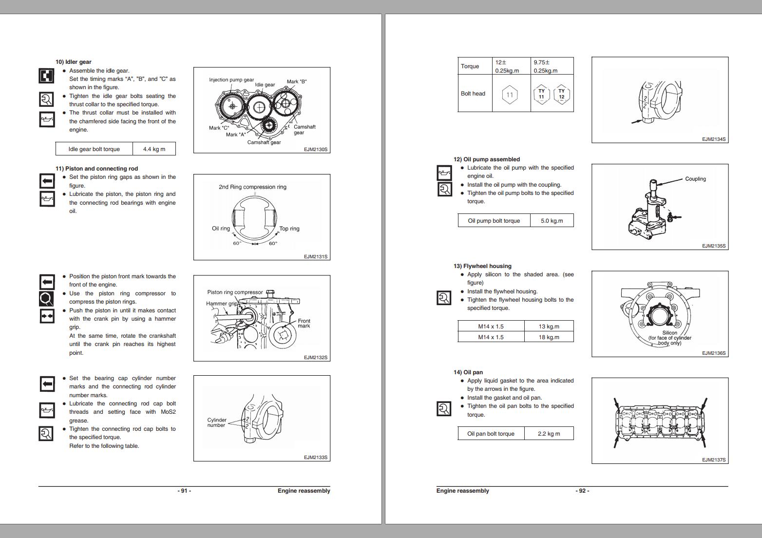 Daewoo Diesel Engine DB58S Service Manual SB4118E01