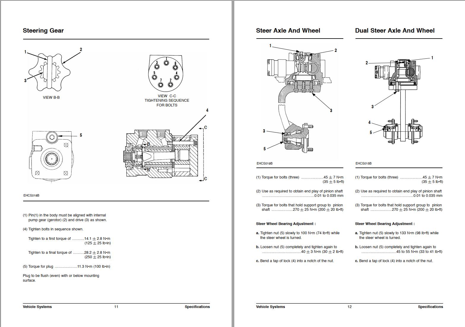 Daewoo Forklift B13T-2 to B18T-2 Service Manuals SB2076E01