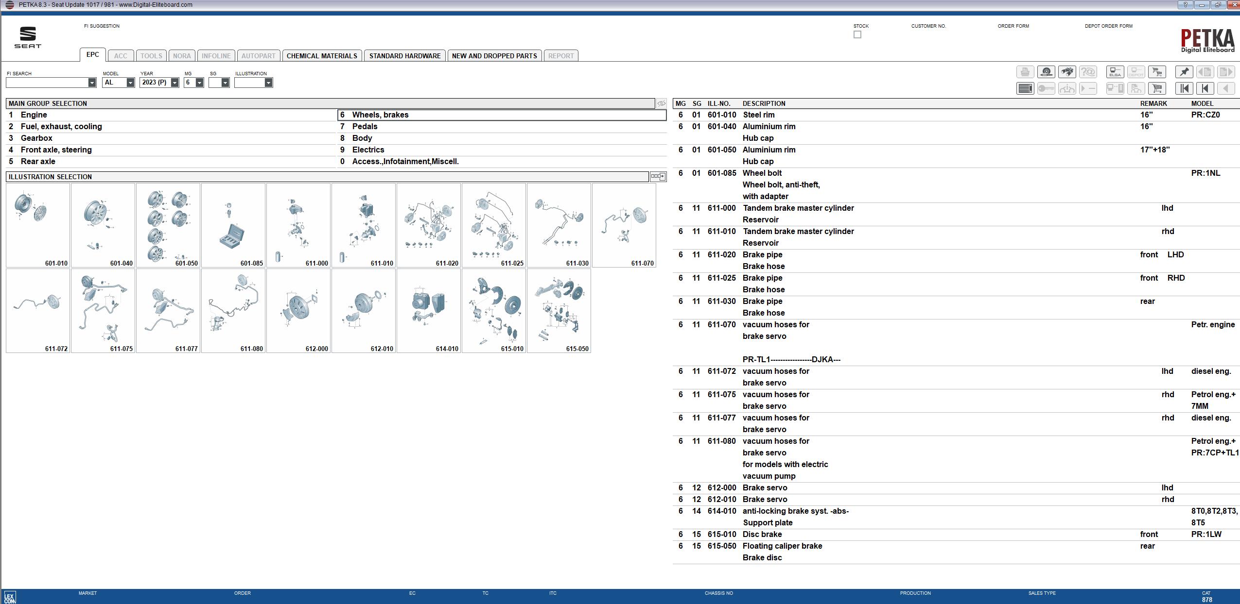 Seat Spare Parts Program PETKA 8.3 01.2023 How To Install Guide Instruction
