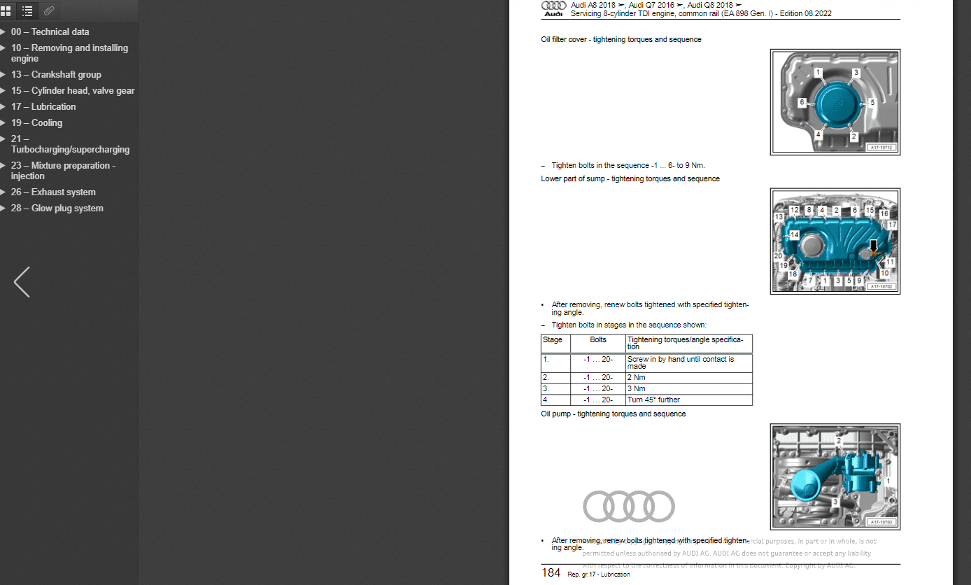 Audi 2023 Workshop Service Schematic Diagram Manual PDF How To Install ...