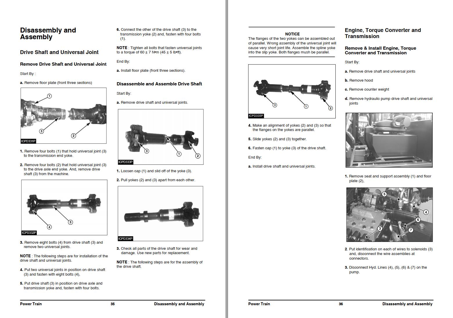 Daewoo Forklift D50S-5 to G70S-5 Service Manuals SB4271E00