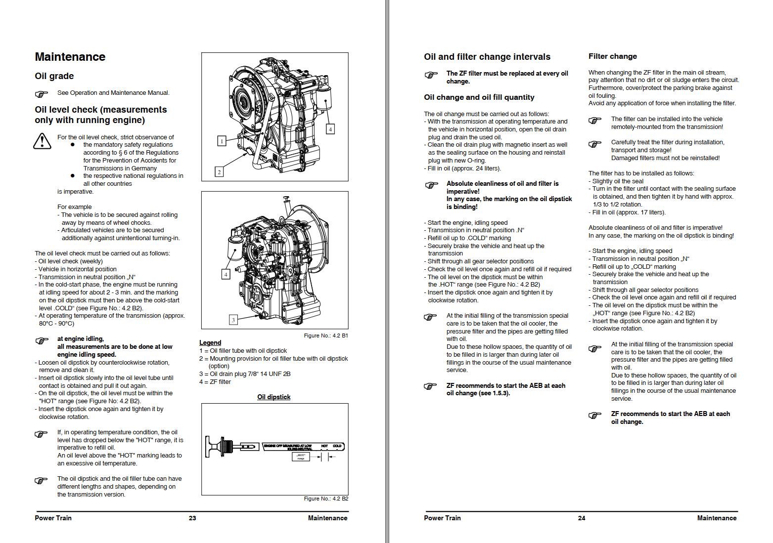 Daewoo Power Train Trans. 3 Speed 3WG94 Operation Maintenance Manual ...