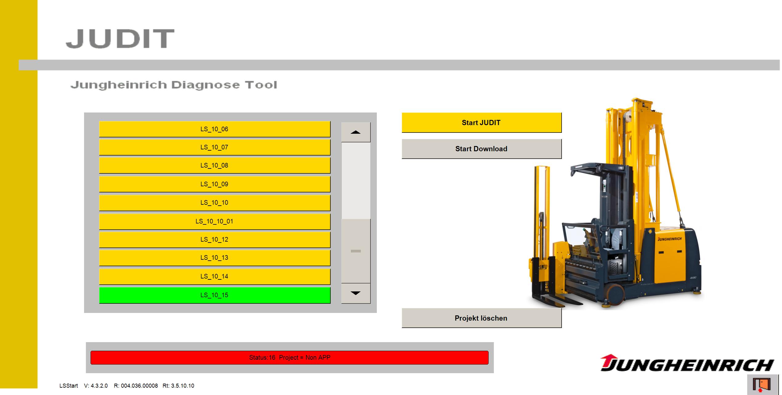 Jungheinrich Judit LSS Start LS 10 15 Project New Update How To Install ...