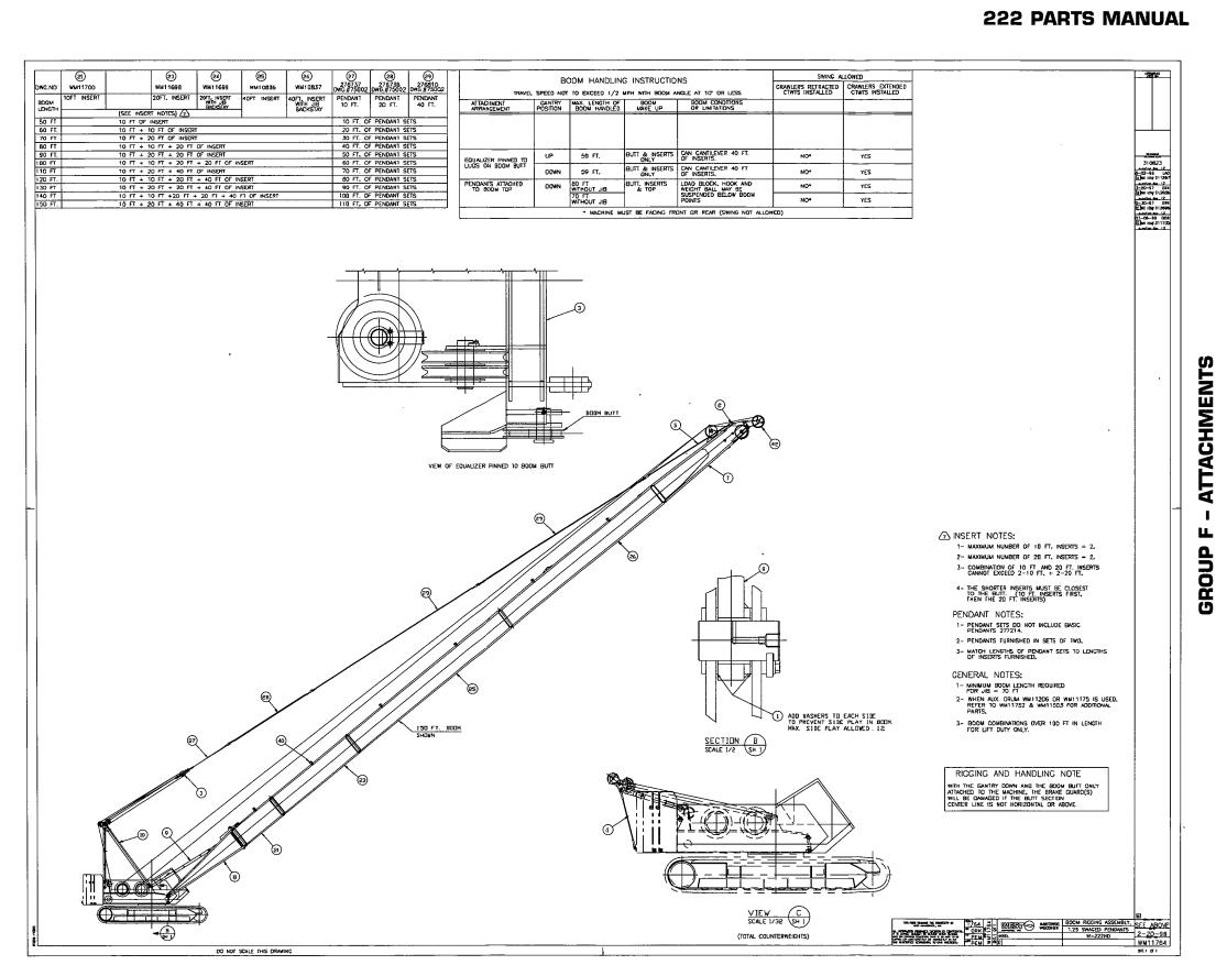 Manitowoc Crane 222 Parts Manual