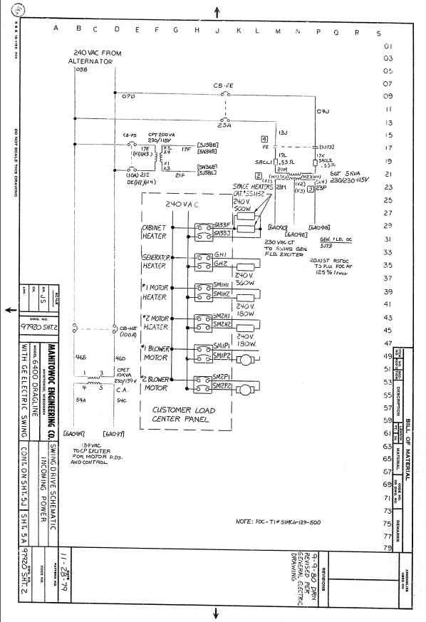 Manitowoc Crane 6400 Electrical Schematic