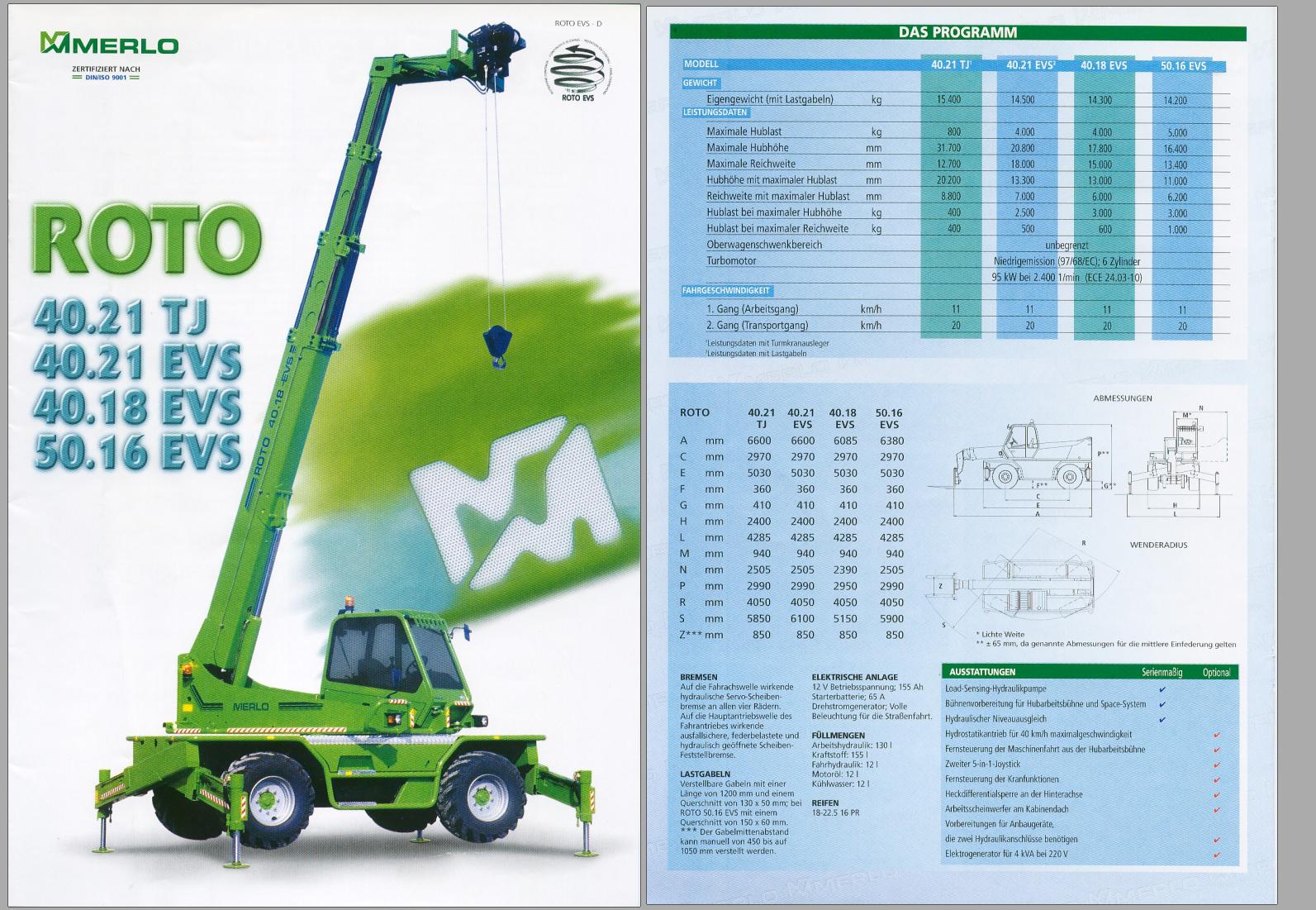 Merlo ROTO EVS R40.18 R40.21 Service Manuals (SAV 841341-) DE
