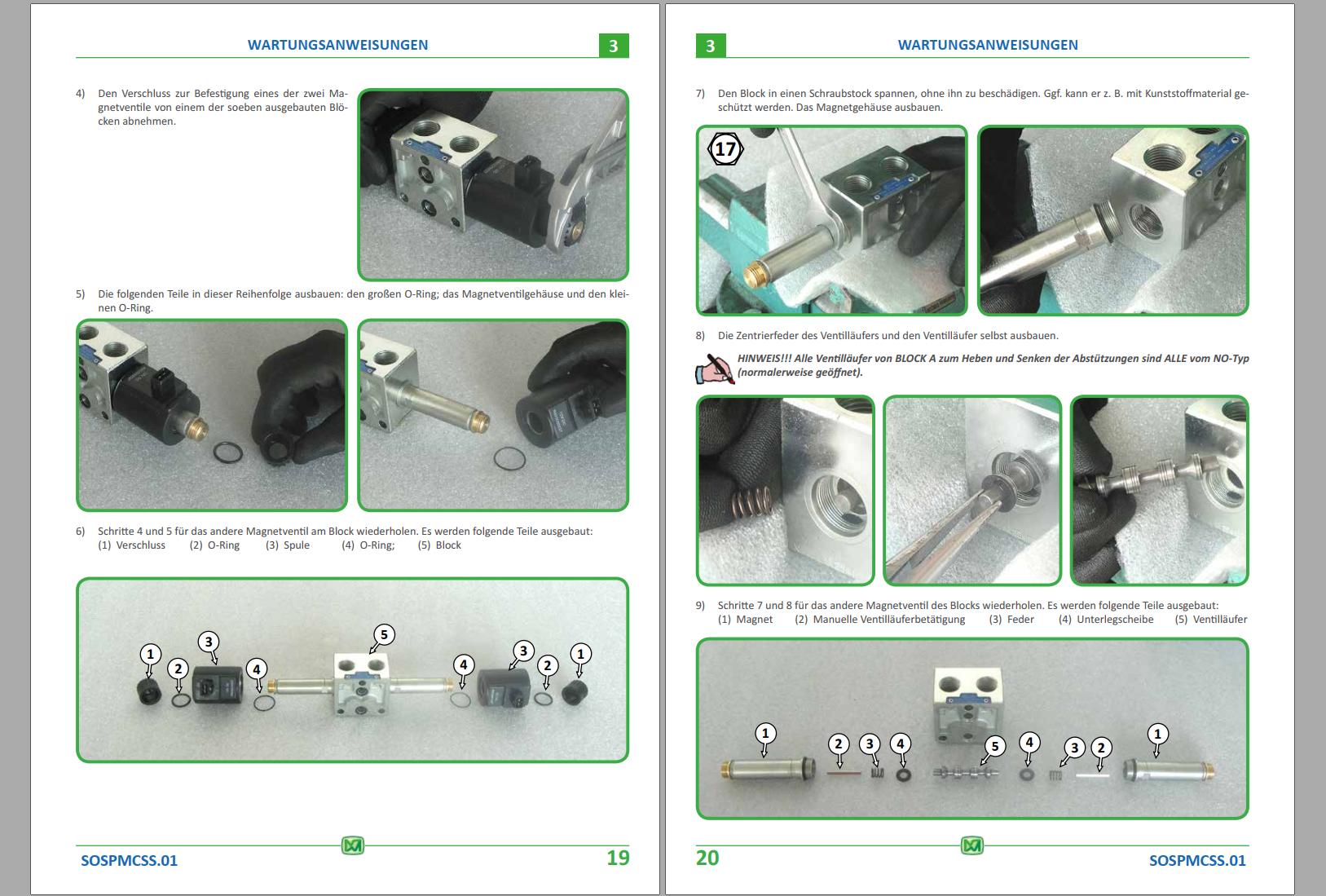 Merlo ROTO SM 600° R45.19 R45.21 Service Manuals DE