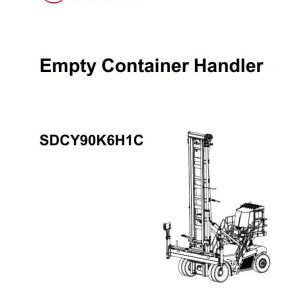 Sany Empty Container Handler Safety Operation Maintenance Manual