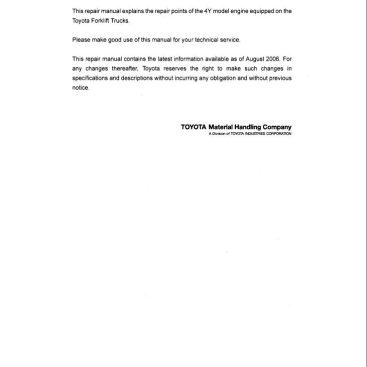 Toyota Engine 4Y-ECS Repair Manual