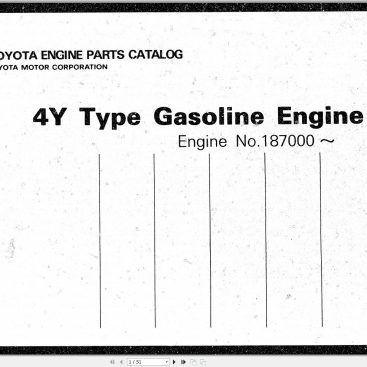 Toyota Engine 4Y ECS Repair Manual