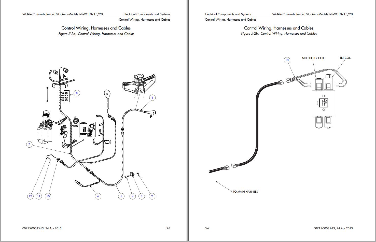 Toyota Forklift 6BWC15 6BWC10 6BWC20 Parts Catalog