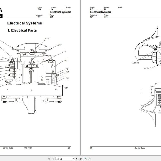 Toyota Forklift 6BWS11 6BWS15 6BWS20 Parts Catalog