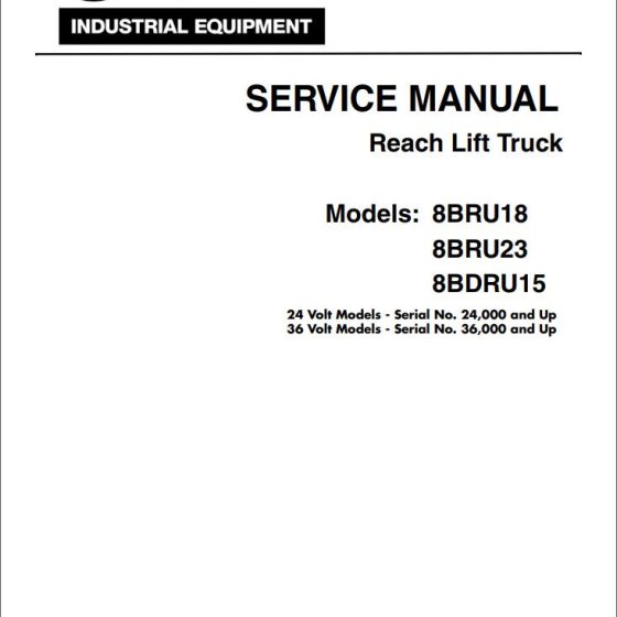 Toyota Forklift 8BRU18 8BRU23 8BDRU15 Parts Catalog