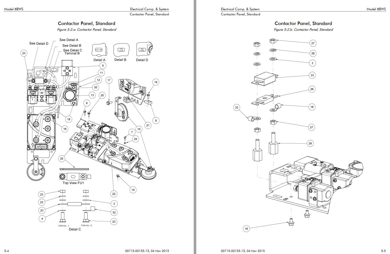 Toyota Forklift 8BWS10 8BWS13 Parts Catalog