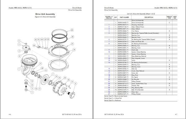 Toyota Forklift 9BRU18 9BRU23 9BDRU13 9BDRU15 Parts Catalog