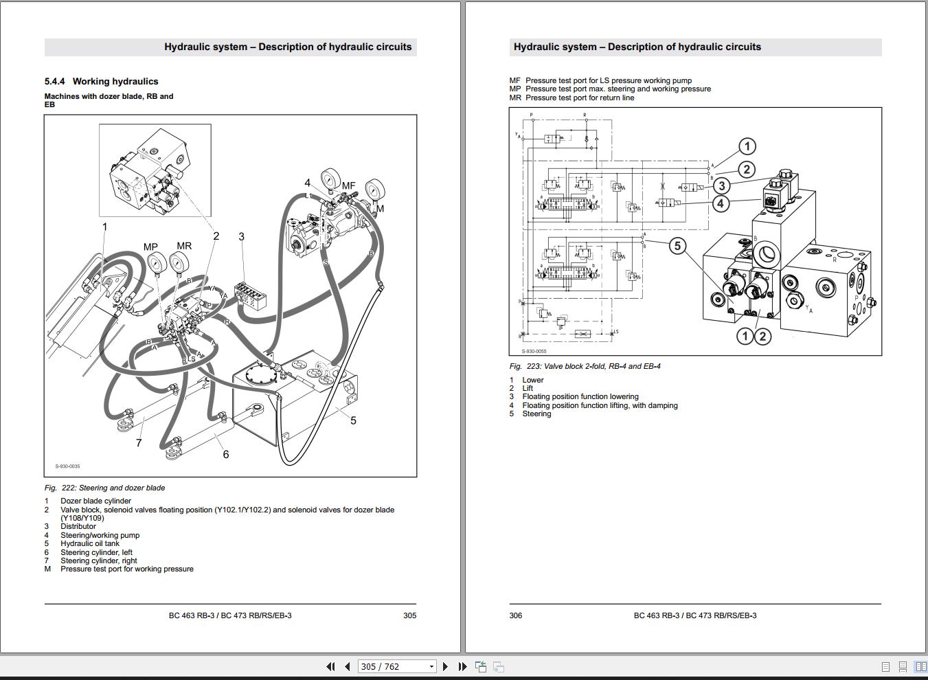Bomag Machinery BC473 EB-3 Operating Instructions, Service Manual